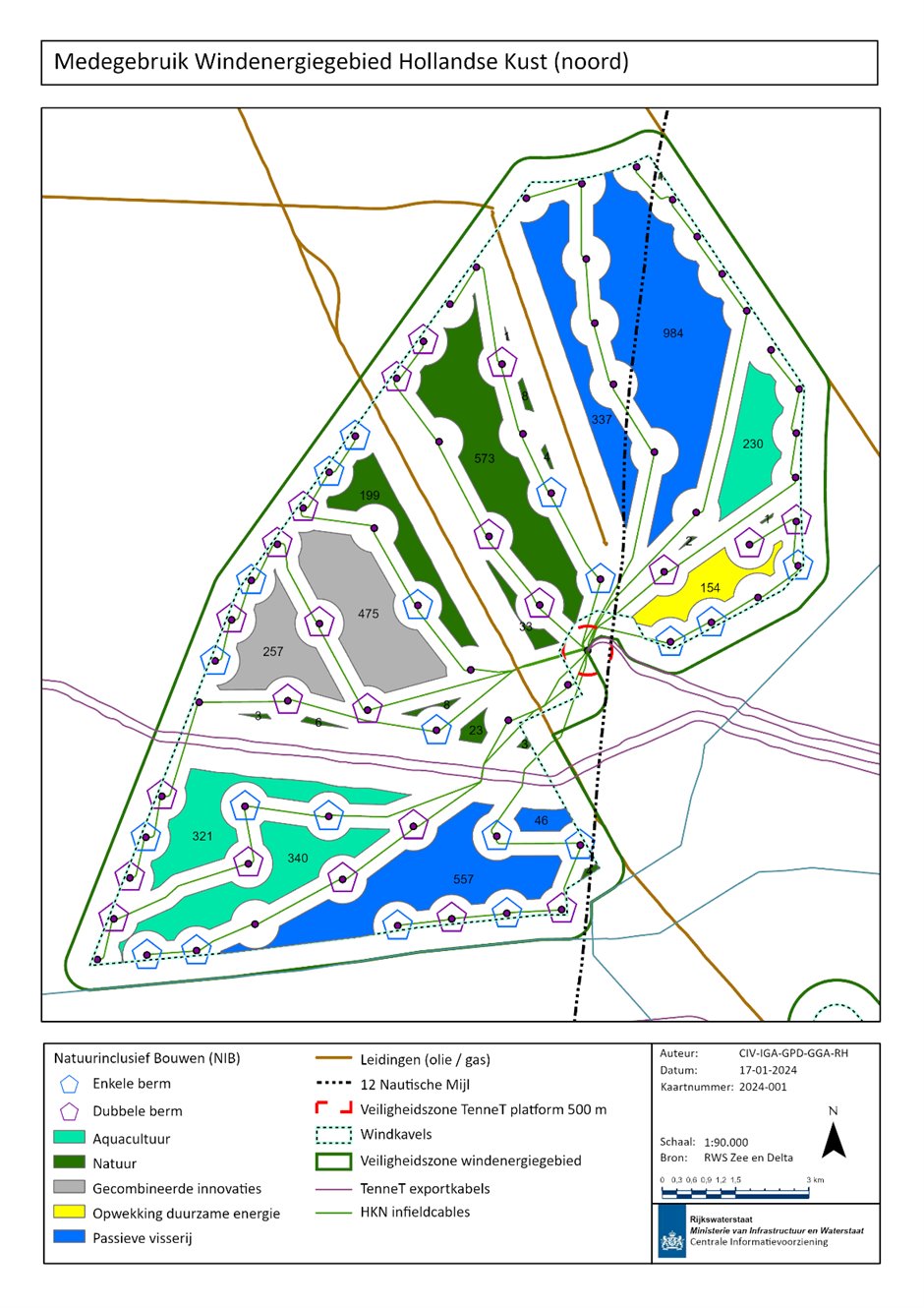 Hollandse Kust (noord) wind farm zone including Prinses Amalia Wind ...